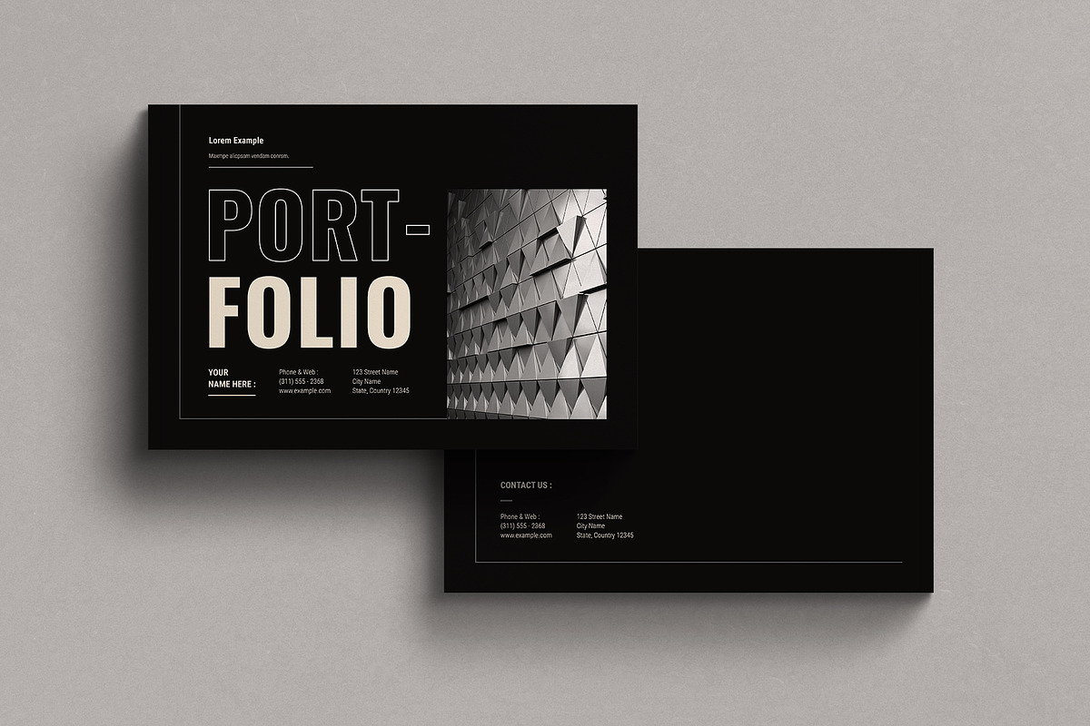 Project Portfolio Template Landscape, a Brochure Template by ...