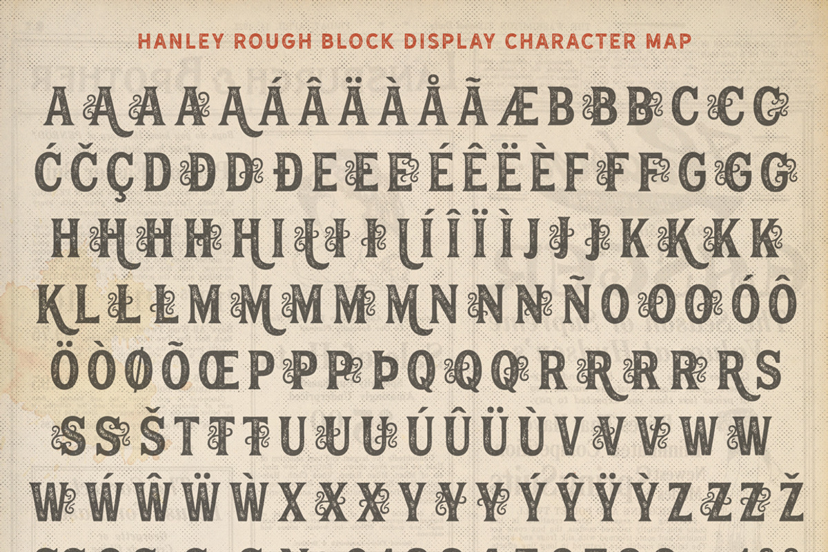 Hanley Rough Font Collection, a Script Font by DISTRICT 62 STUDIO