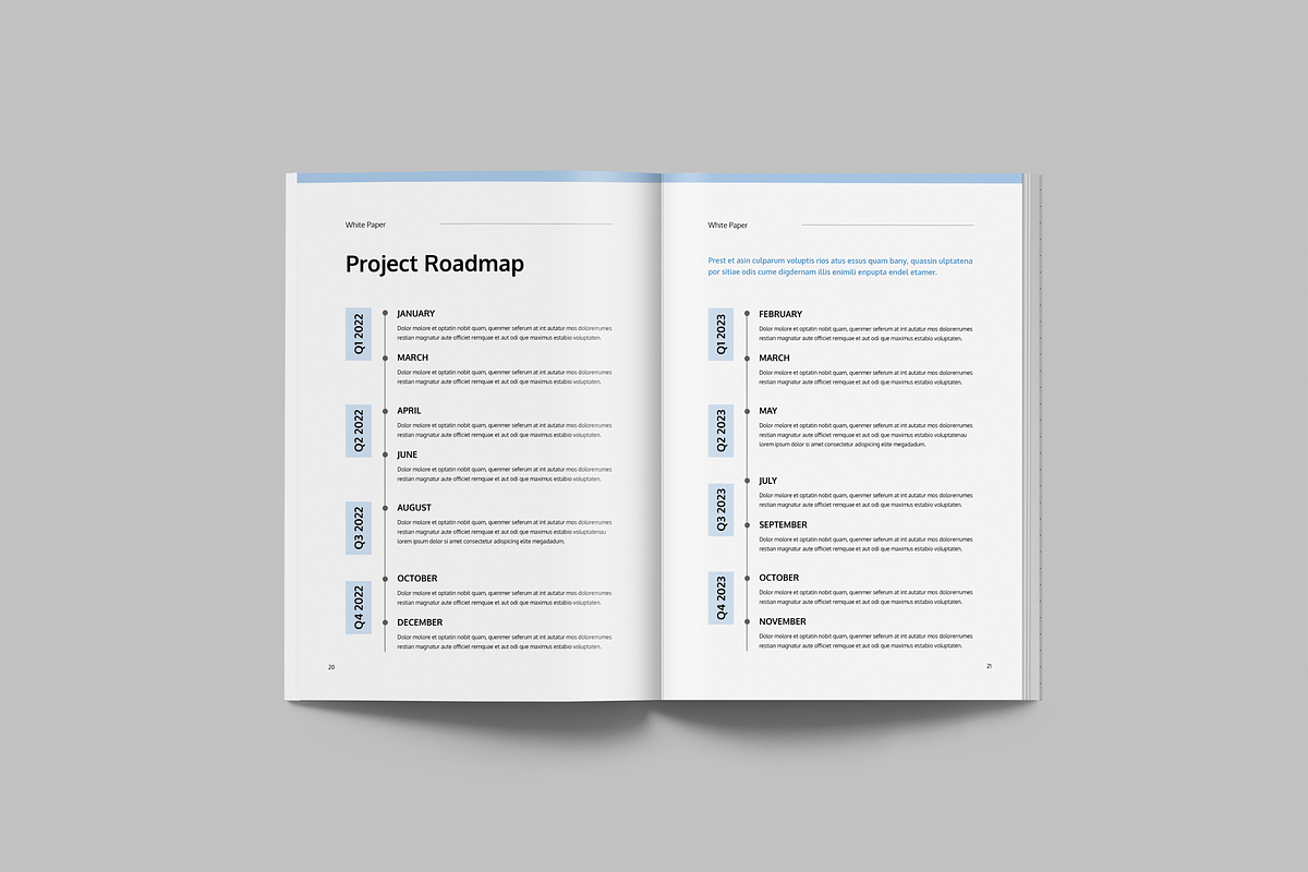 White Paper | MS Word & Indesign, a Brochure Template by Leaflove