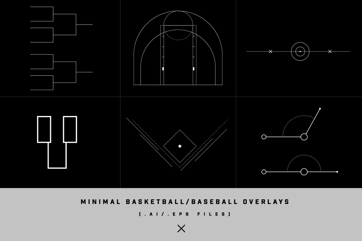 BLITZ Sports Overlay Kit, a Pattern Graphic by GOAT Design Co.