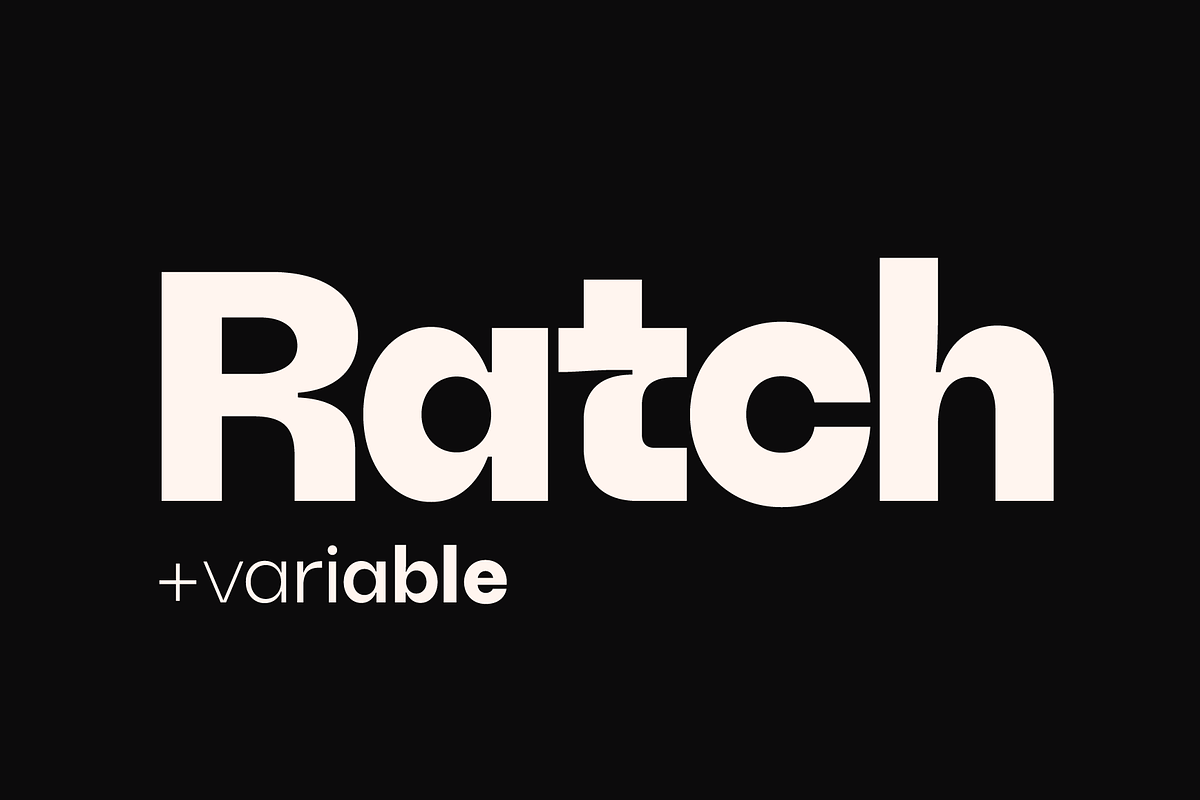 Ratch Font Family, a Sans Serif Font by Arbuz