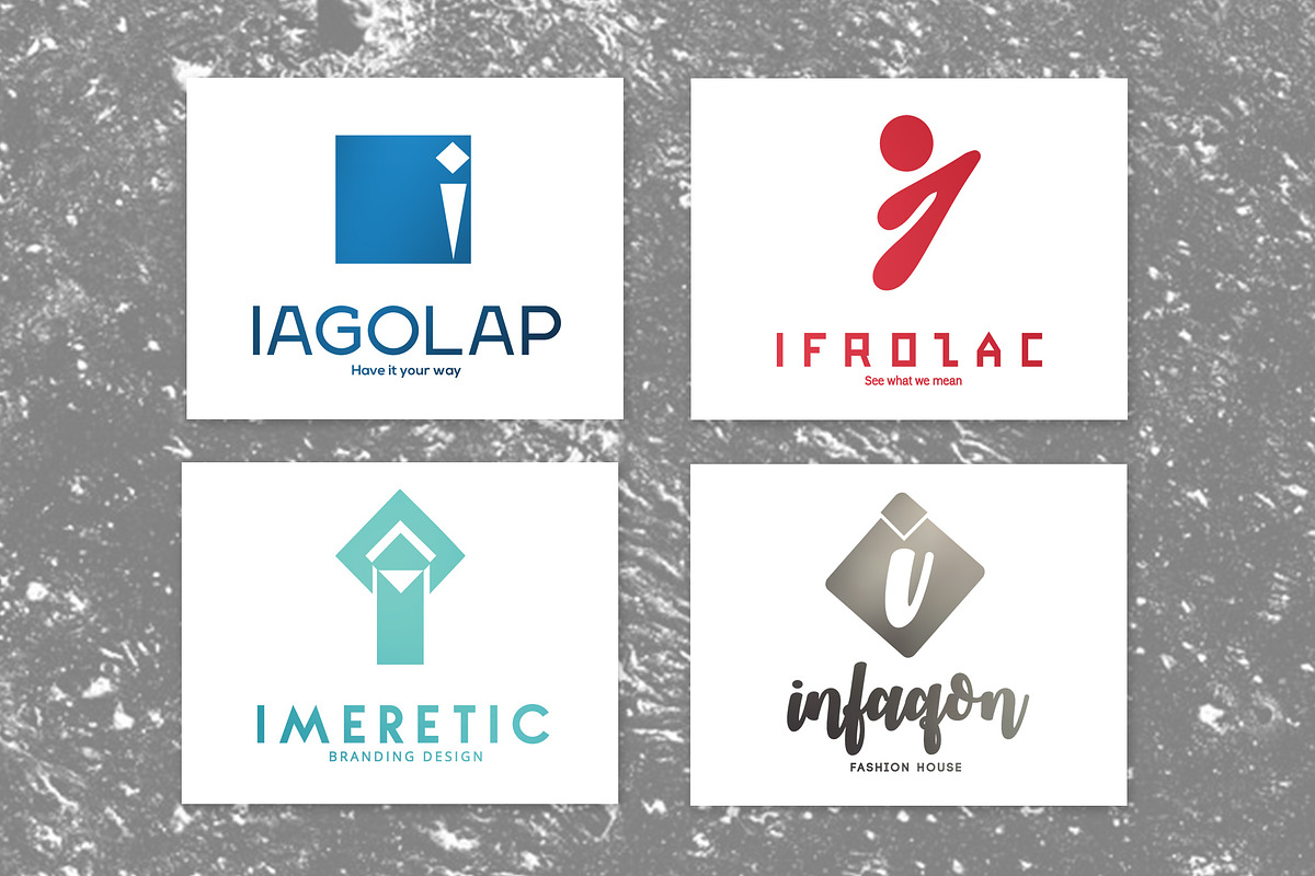 20 I Letter Alphabetic Logos, a Branding & Logo Template by AN Productions