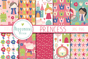 Princess paper set, an Illustration by Poppymoondesign