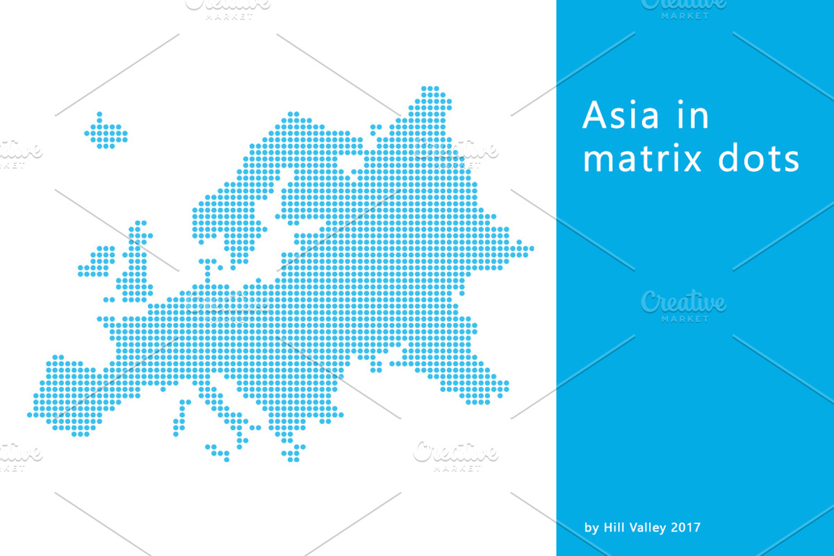 World maps in dots, an Object Graphic by DutchDigitalDesign