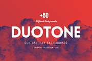 +50 Duotone SKY Backgrounds, a Wallpaper Graphic by BIBIART