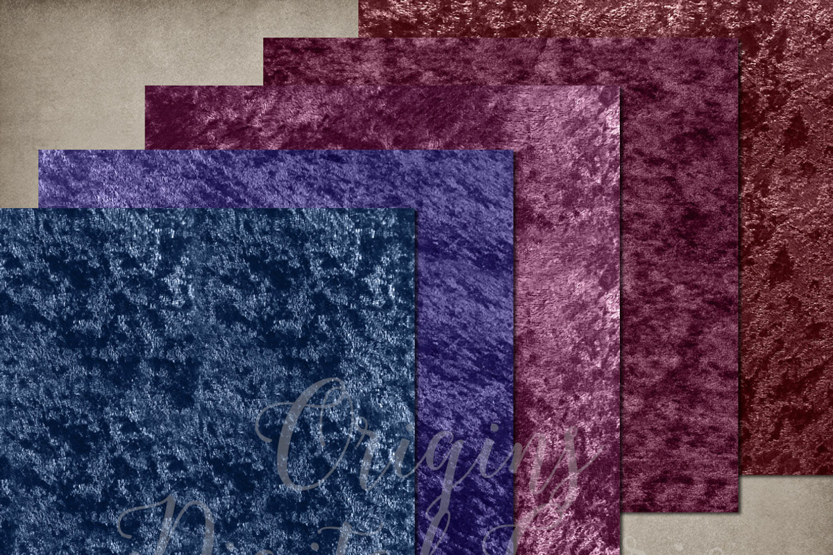 Velvet Digital Paper Textures, a Texture Graphic by Digital Curio