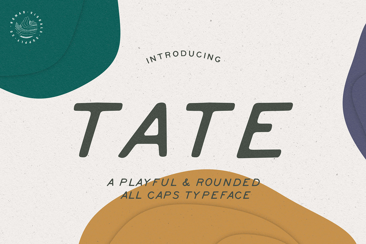 Tate Font, a Font by Nomad Visuals