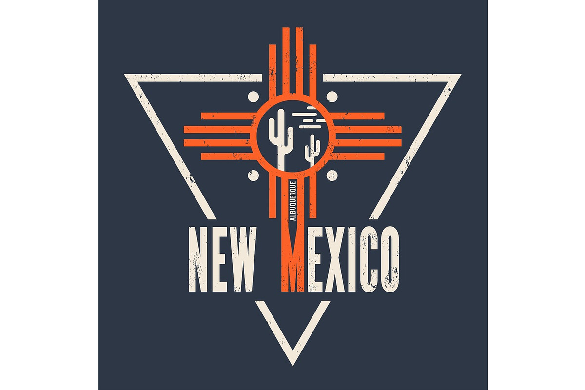 New Mexico t-shirt design, print, typography, label., a Texture ...