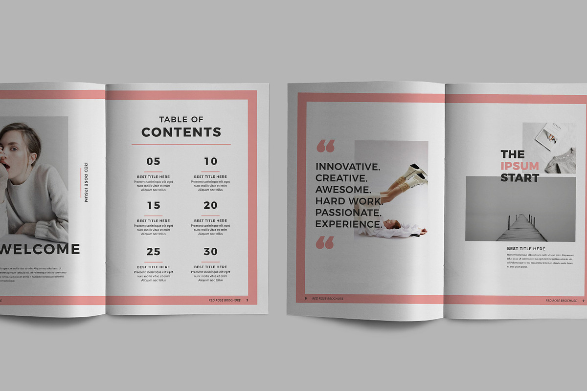 Redrose Pastel - Lookbook, a Brochure Template by Dirtytemp Studio