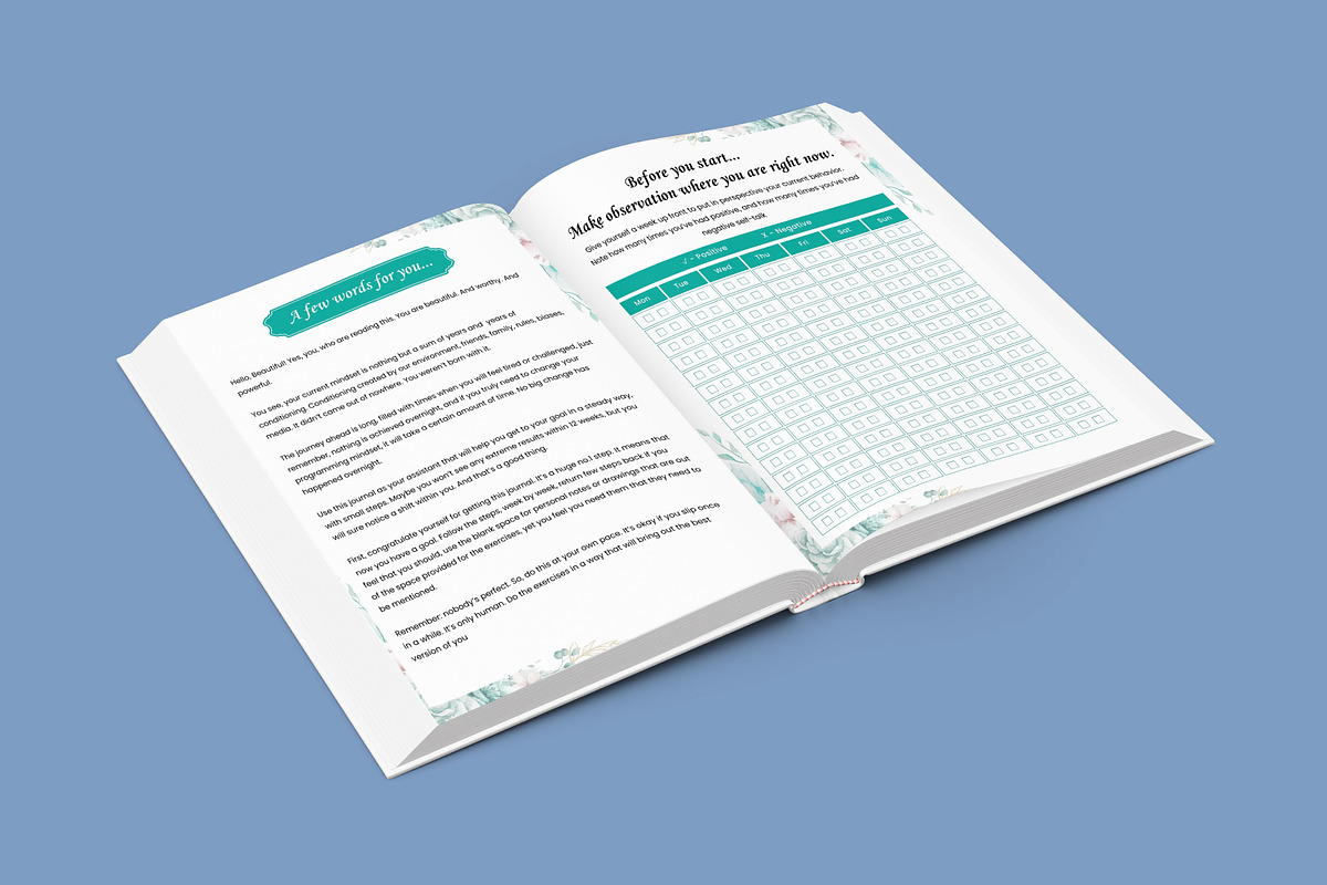 12-Week Mindset Growth Journal Women