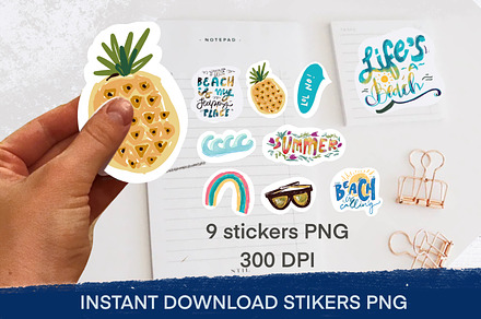 positive sticker pack, an Illustration by Veronika M