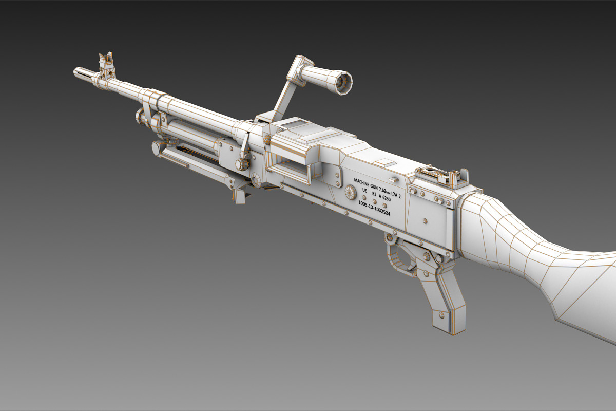 GPMG weapon machine gun, an Object Graphic by FlyOk