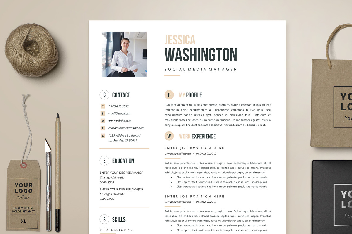 Resume Template 4 page | Vancouver, a Resume Template by Resume Angels