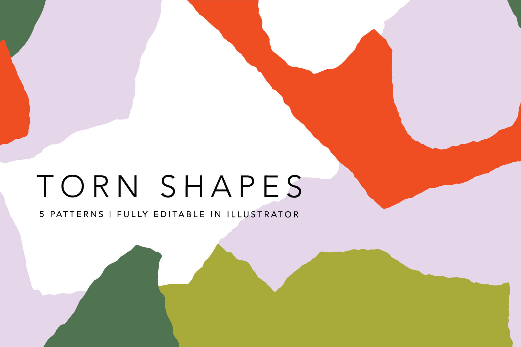 Torn Shapes Collection, a Pattern Graphic by The Collective Studio