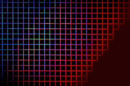 Curved crt display grid illustration, a Decorative Illustration by ...