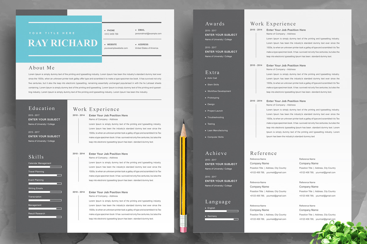 Modern Resume Template for Word