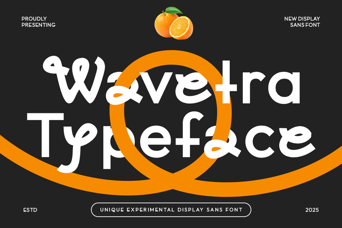 Wavetra Unique Experimental Font, a Font by PutraCetol Studio