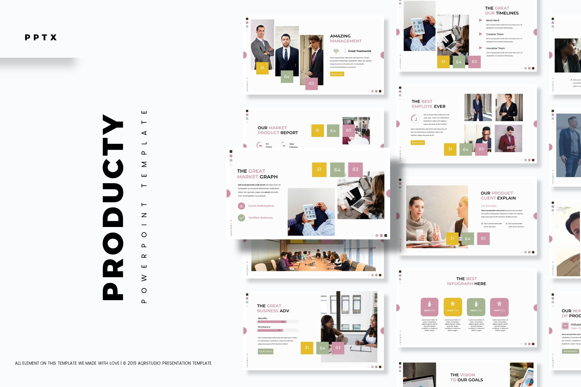 Producty - Powerpoint Template, a Presentation Template by AQR Studio