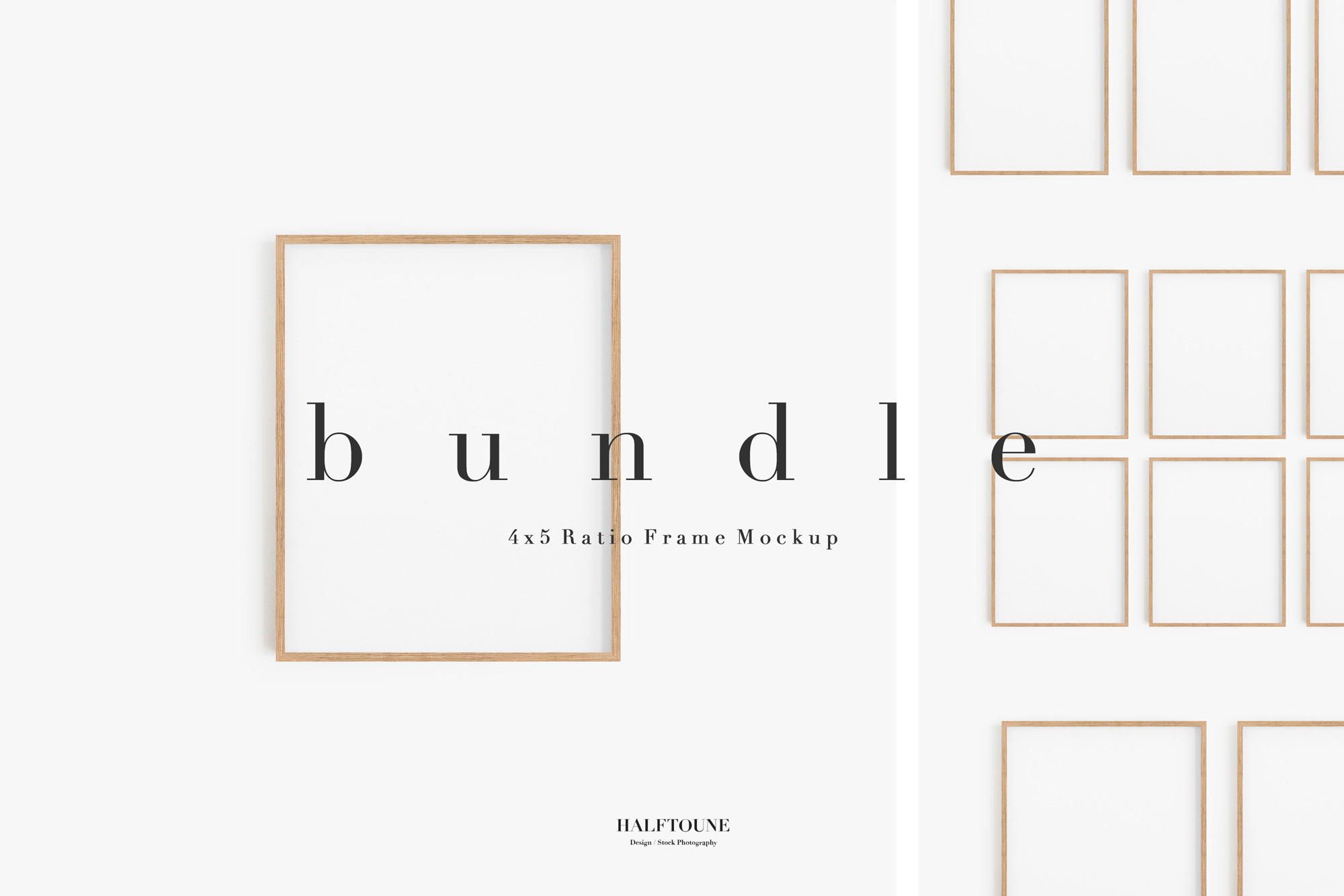 4x5 Ratio Gallery Wall Frames Bundle, a Cups & Container Mockup by ...