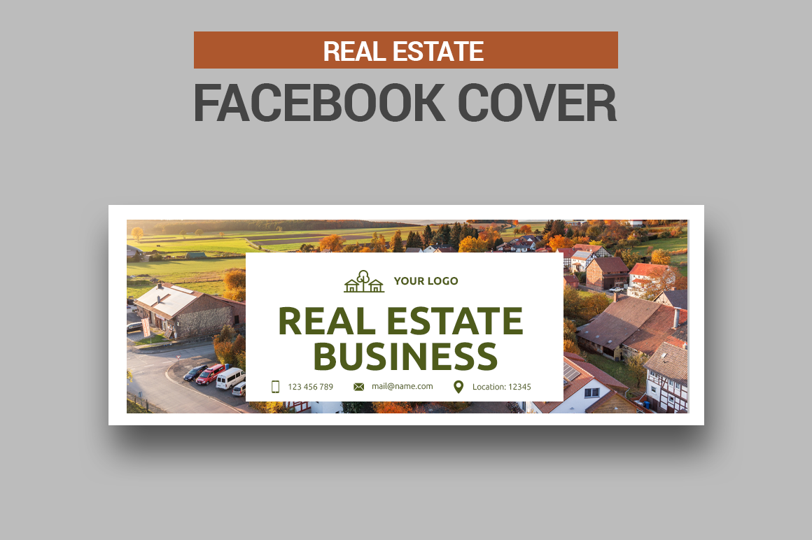 Real Estate - Facebook Cover, a Presentation Template by Creatricks
