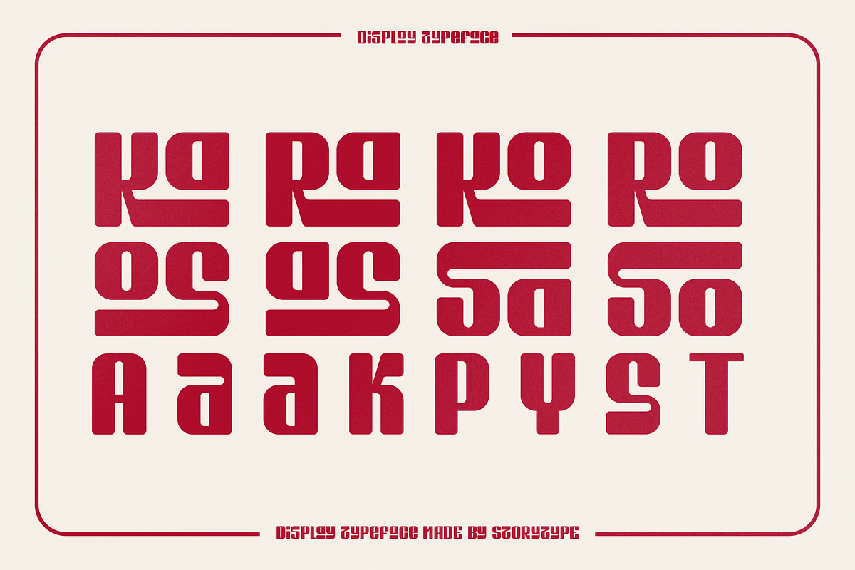 Torsae Display Typeface Font, a Sans Serif Font by Storytype Studio
