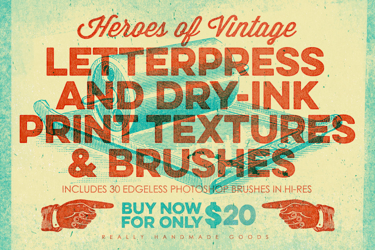 Letterpress & Dry-Ink Print Textures, a Texture Graphic by Thundr Co.