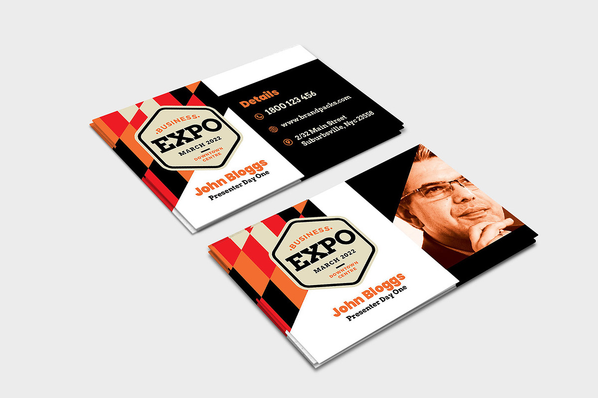 Business Event Business Card, a Business Card Template by BrandPacks