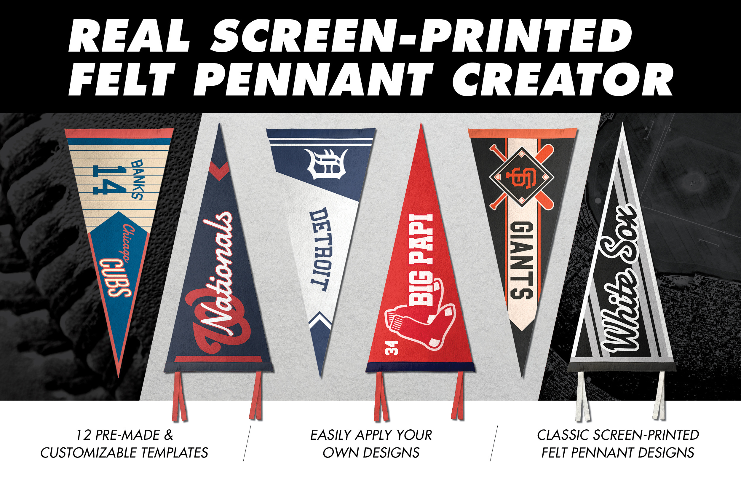 Screen-Printed Felt Pennant Creator
