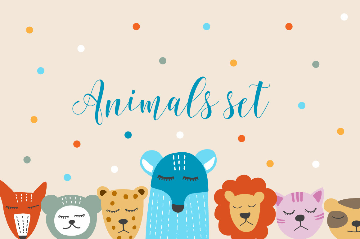 Hand drawn animals set, an Animal Illustration by DikayaMiau