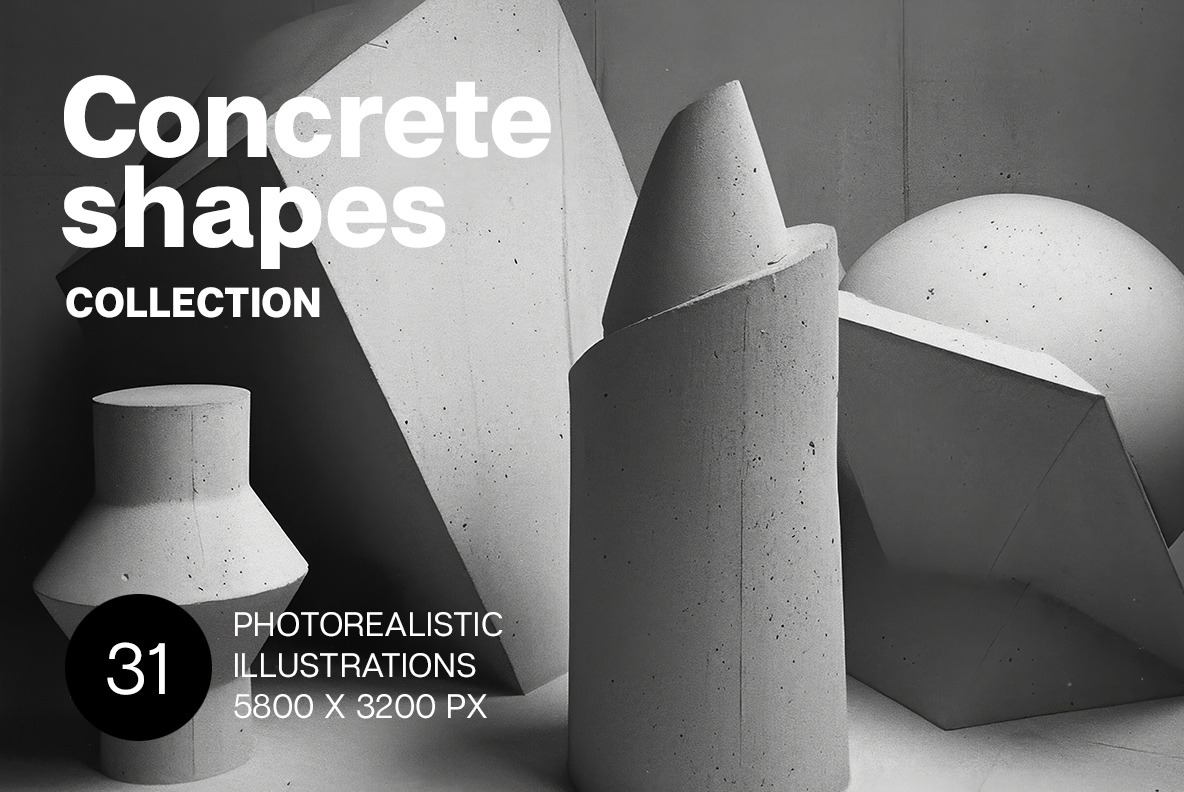 Concrete shapes, a Background Graphic by Handmadefont