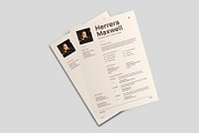 CV Resume - Modern Swiss Style, a Resume Template by Neermana