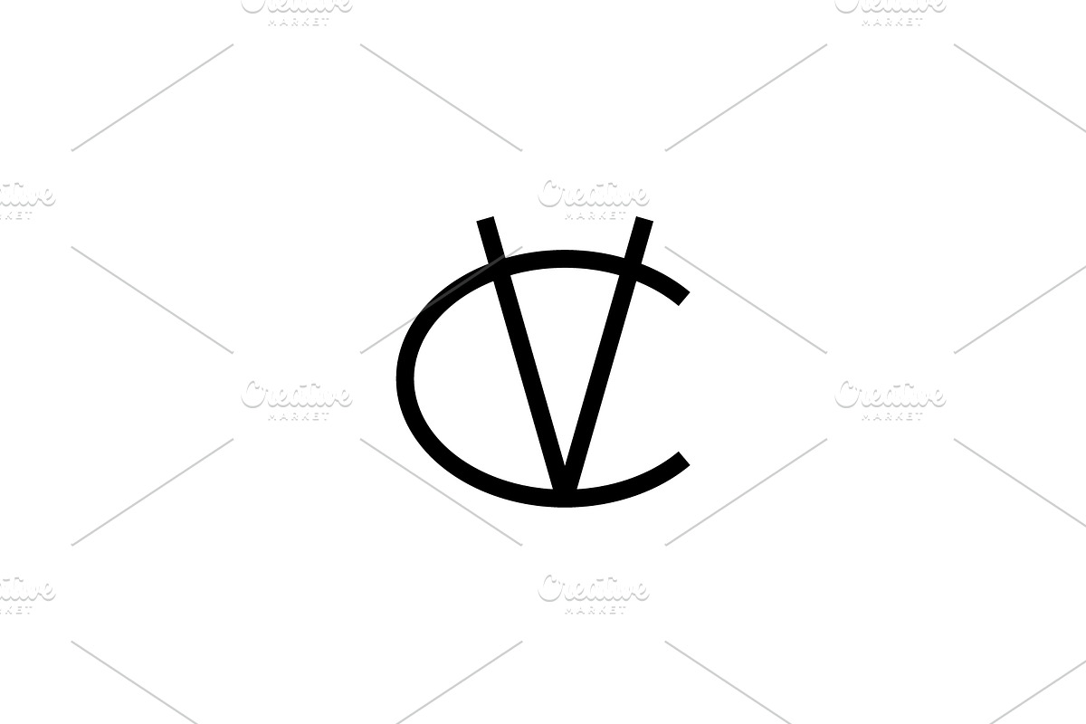 Monogram Letter C V Logo, a Branding & Logo Template by kurostd