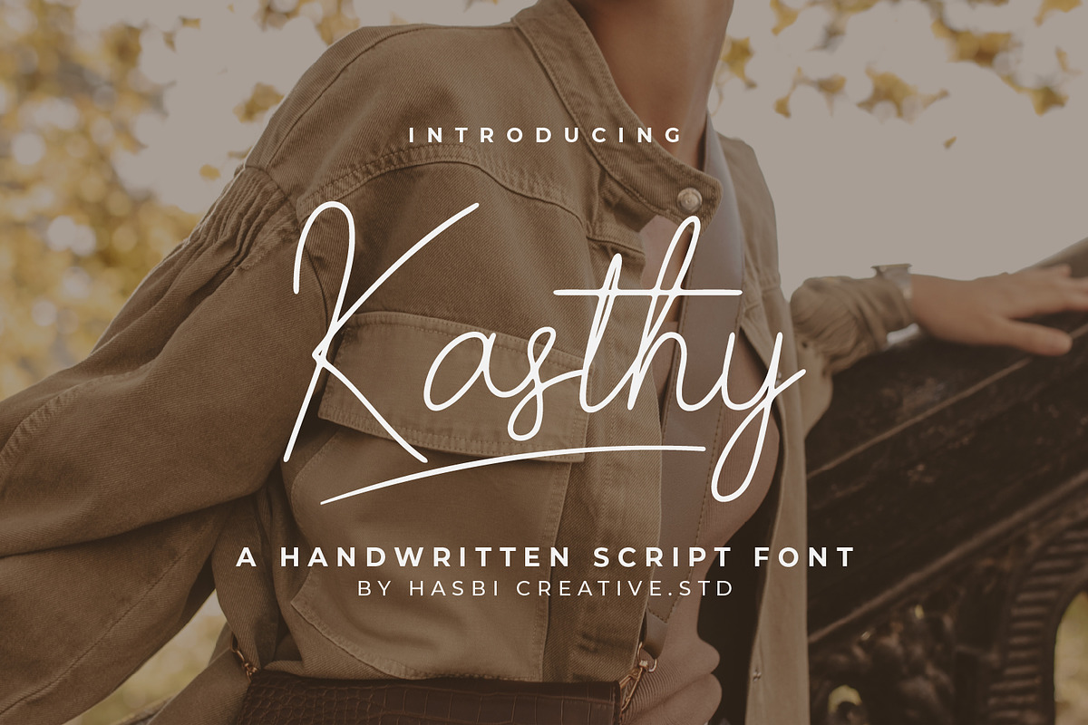 Kasthy - Script Handwritten, a Handwritten Font by Hasbi Creative | Creative Market