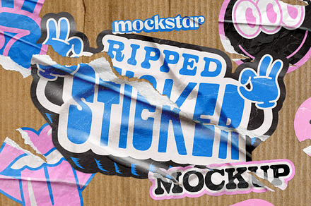 Bend Sticker Mockup | Creative Market