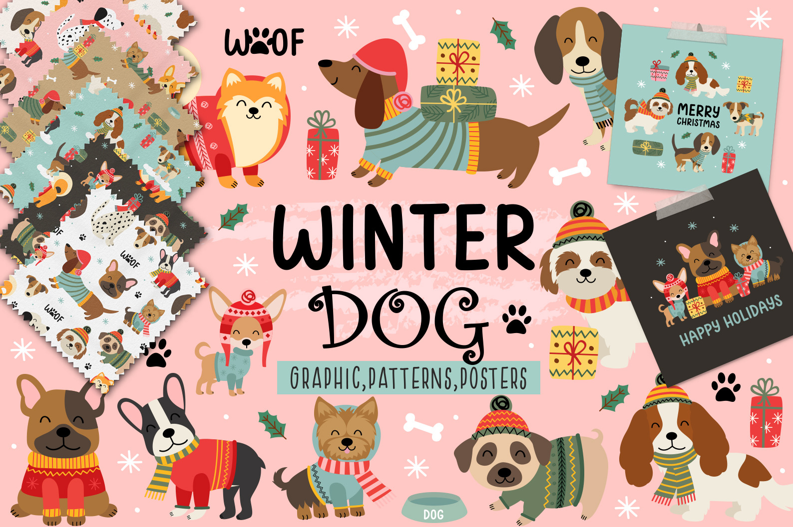 Winter dogs collection