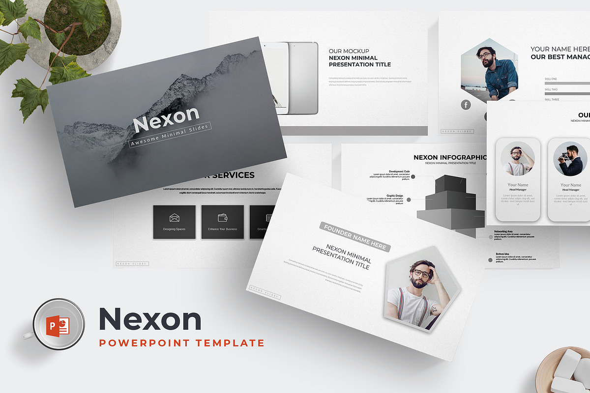 Nexon - Powerpoint Template, a Presentation Template by AQR Studio