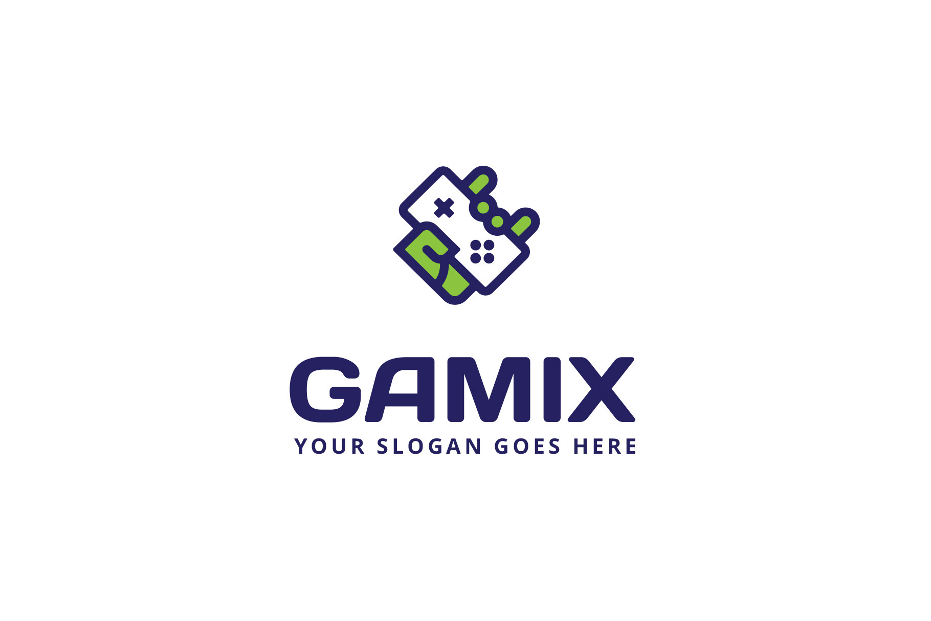 Gamix Gamepad Joystick Logo, a Branding & Logo Template by Tovarkovdesign