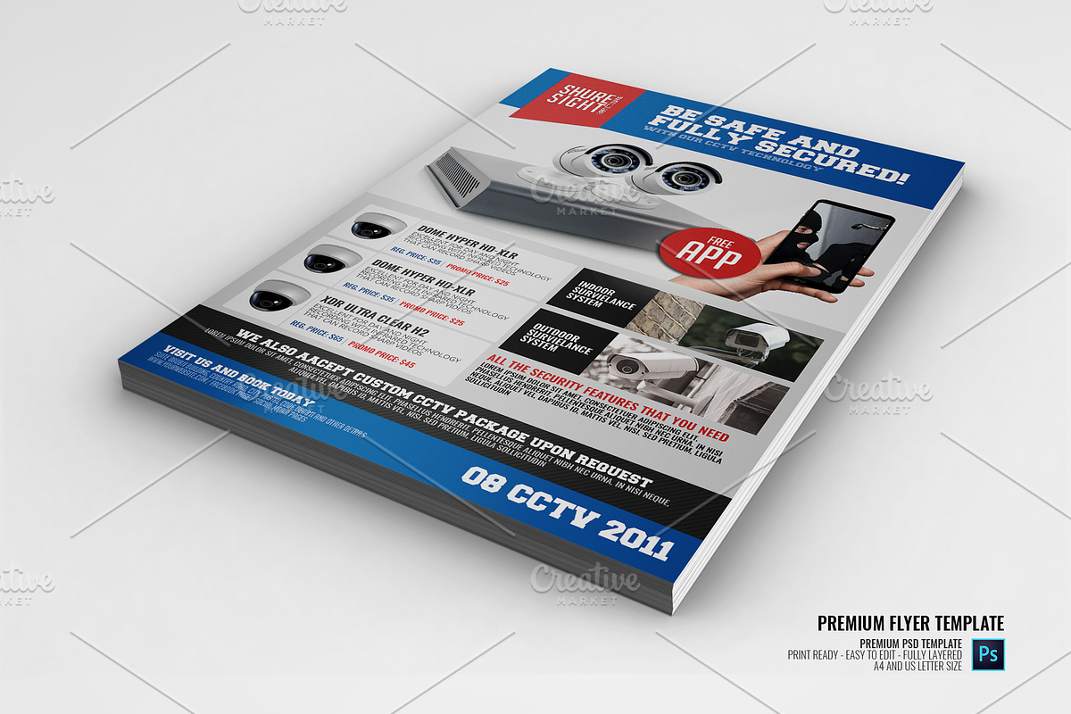 CCTV Promotional Flyer, a Flyer Template by PSDPixel