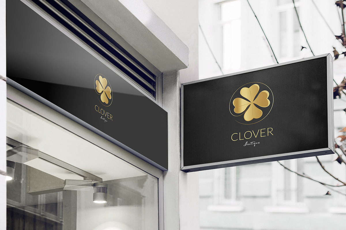 Clover logo, a Branding & Logo Template by Midgardians