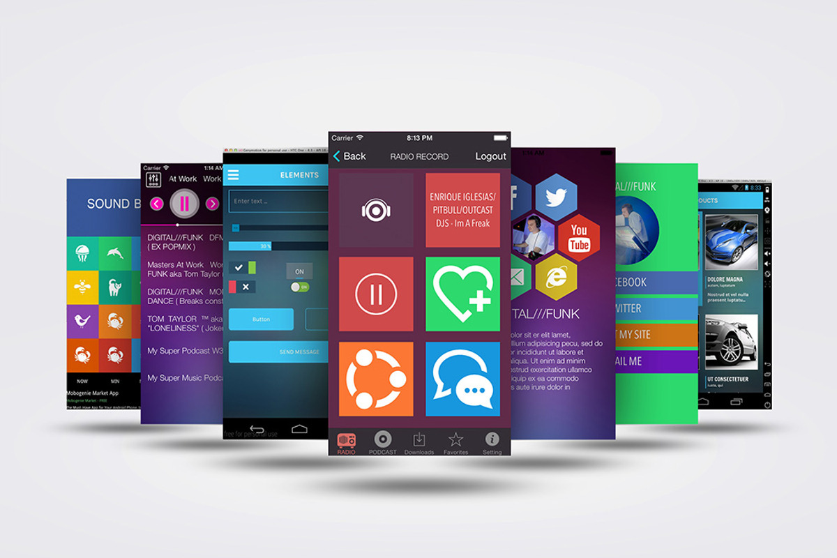 Mobile App Mock-Up 2, an Android Mockup by Graphicsworld125