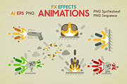 FX Effects Animations, an Illustration by yurakr