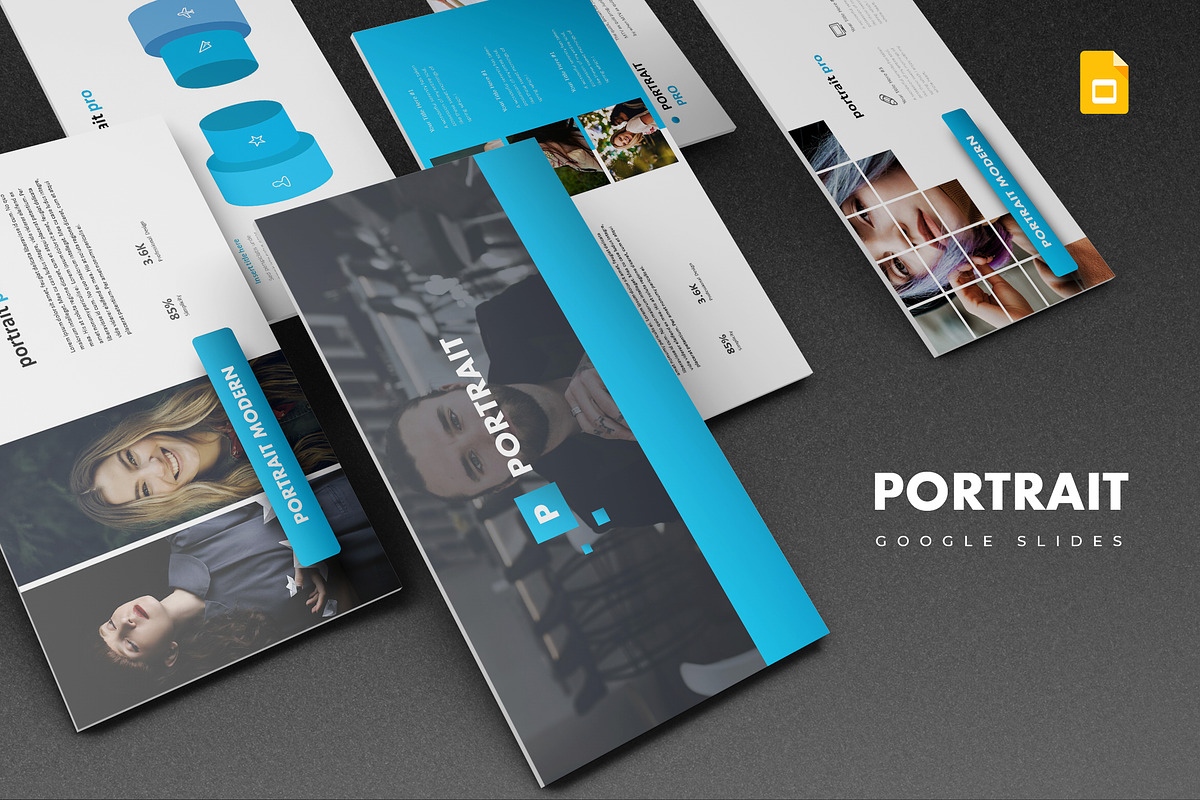 Portrait - Google Slides Template, a Presentation Template by AQR Studio