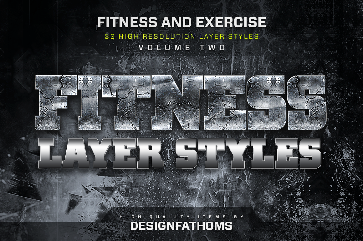 32 Fitness and Exercise Styles Vol 2, a Layer Style Add-On by ...