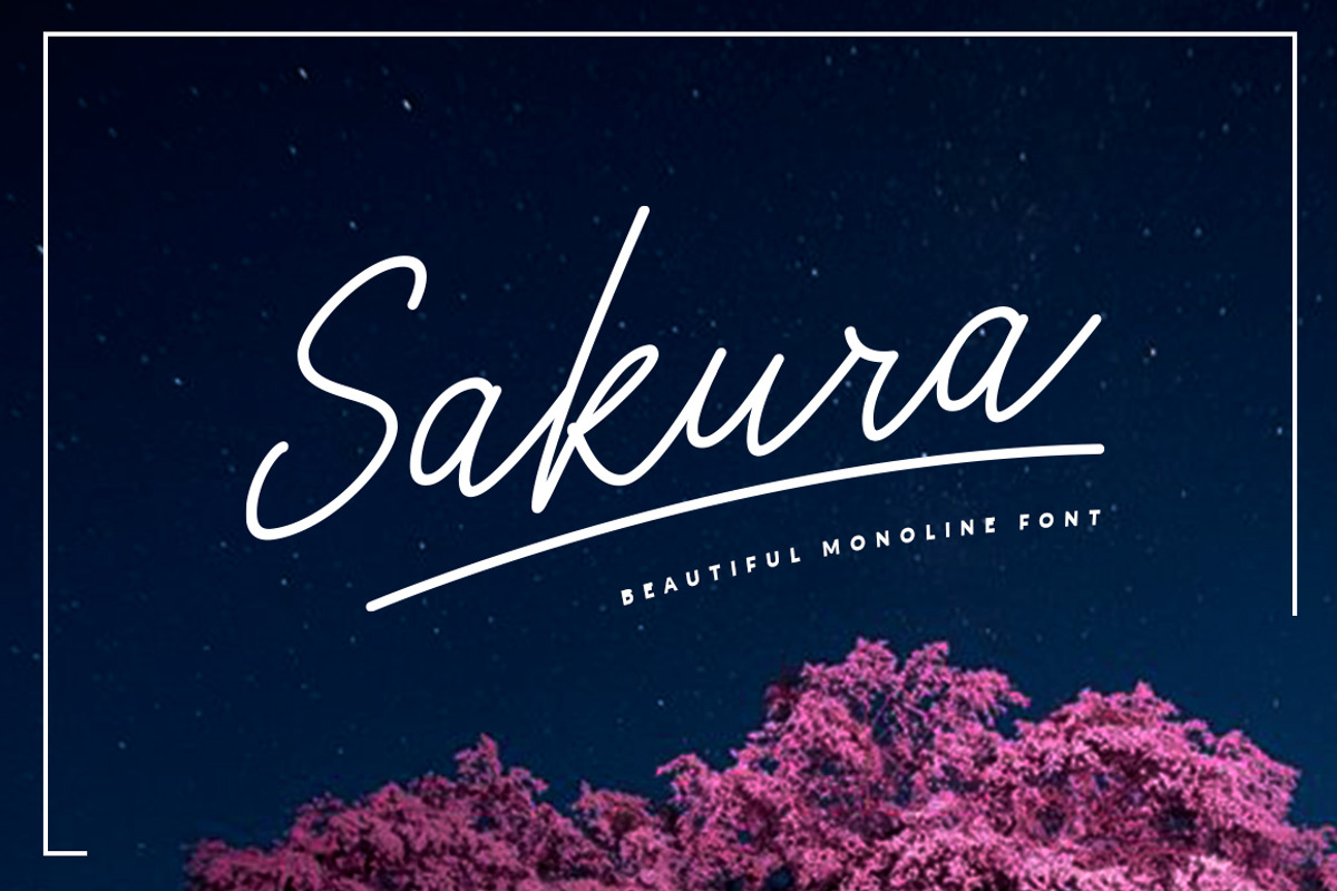 Sakura Font Set, a Script Font by ShowUp! Studio