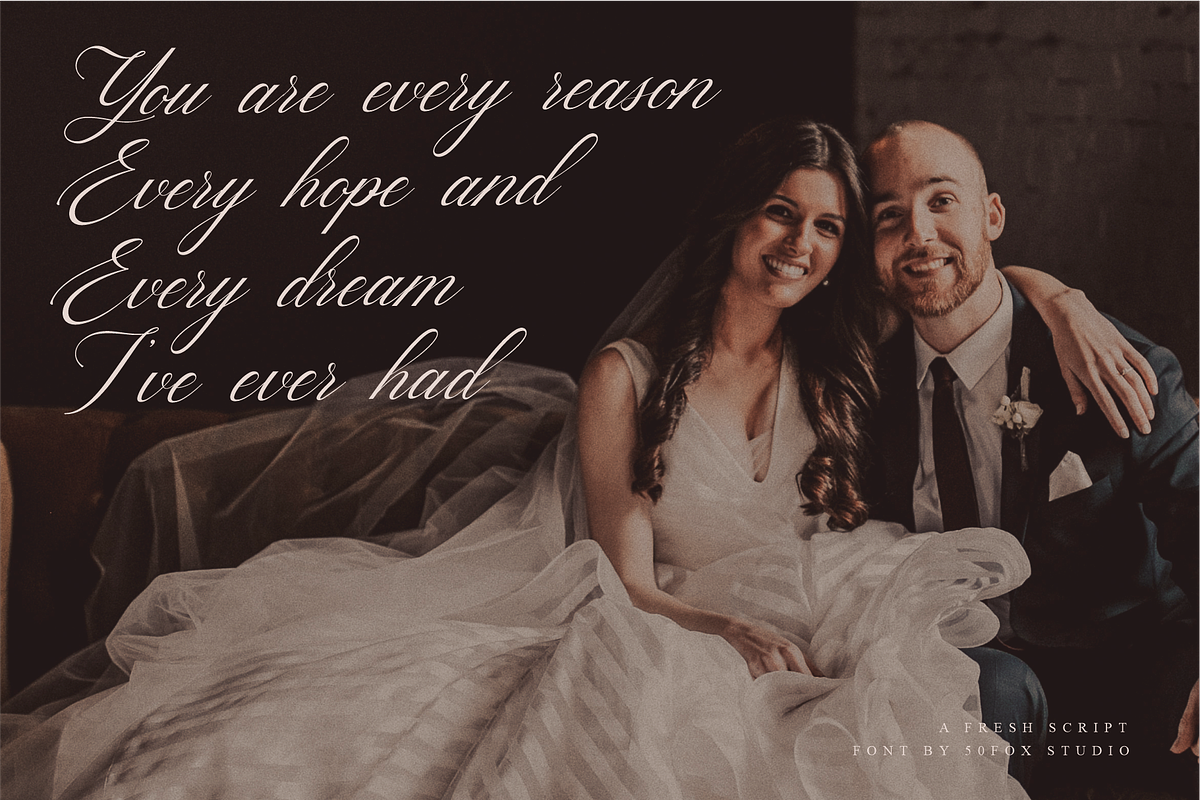 Hello Bride Fonts | Wedding Fonts, a Script Font by 50Fox