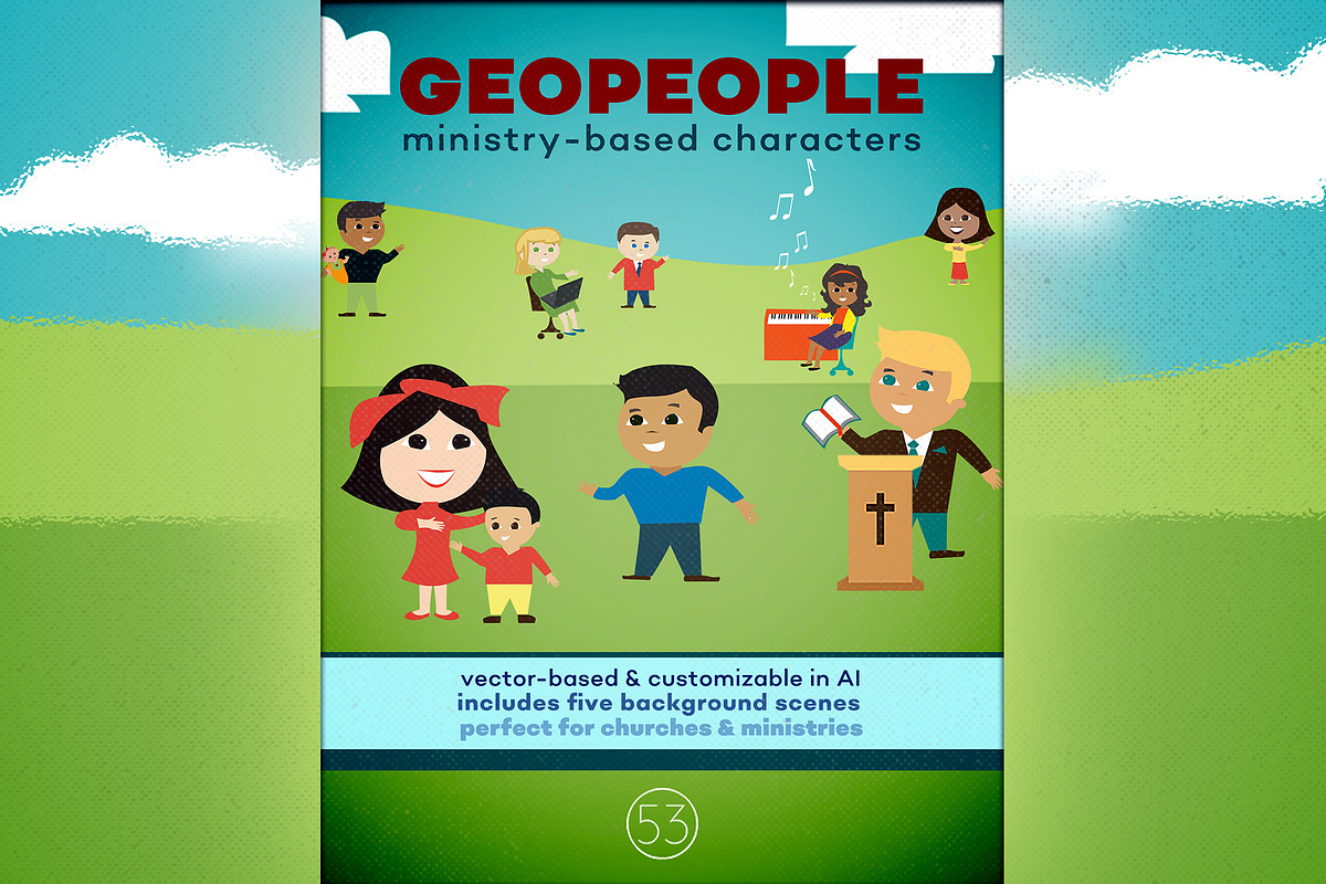 Church Ministry Character Creator, a Graphic by Isaiah53Design