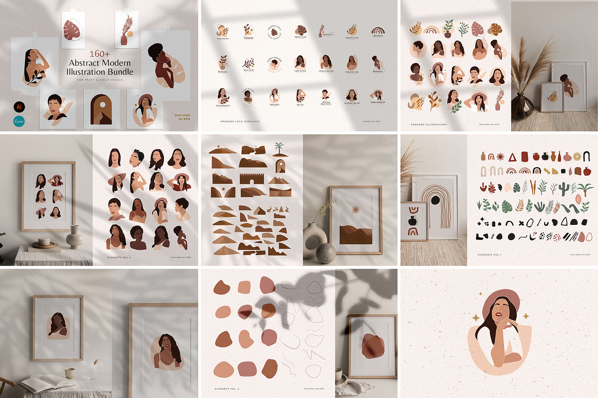 1000+ Abstract Illustration BUNDLE, a Graphic by AndrewPixel