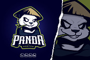 Panda Master Logo Mascot Gaming, a Branding & Logo Template by tkzgraphic