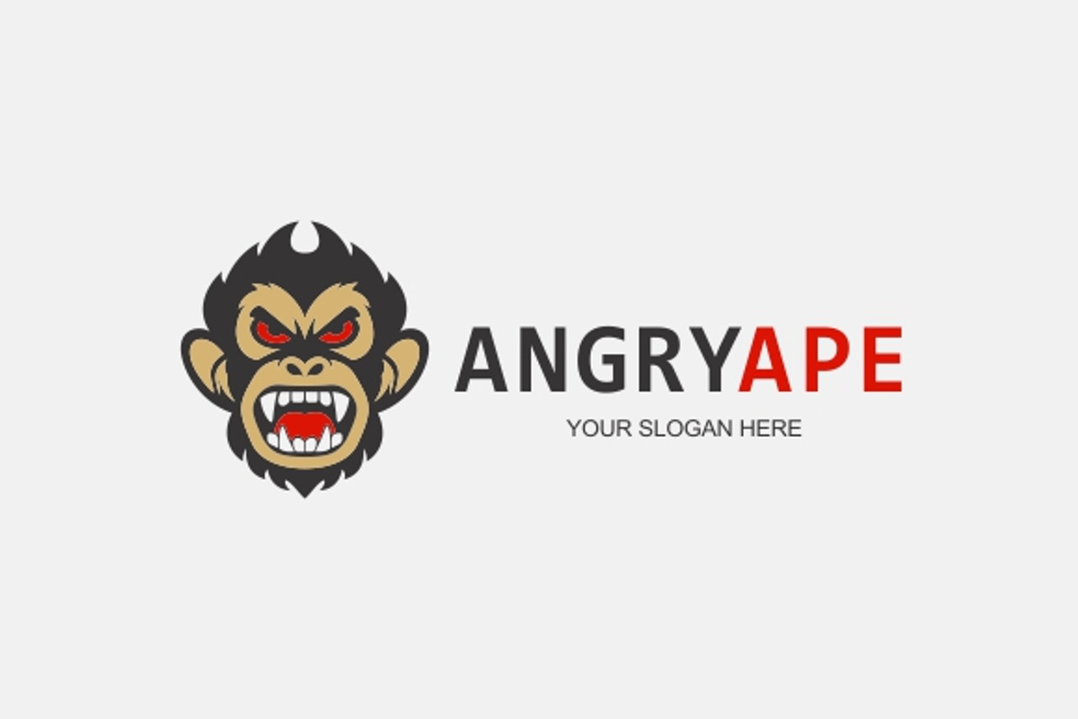 Angry Ape Logo, a Branding & Logo Template by MotionMount