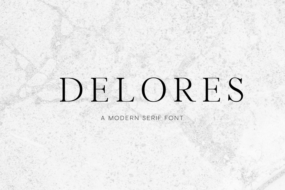 Delores - A Modern Serif Font, a Serif Font by blackdahliapress